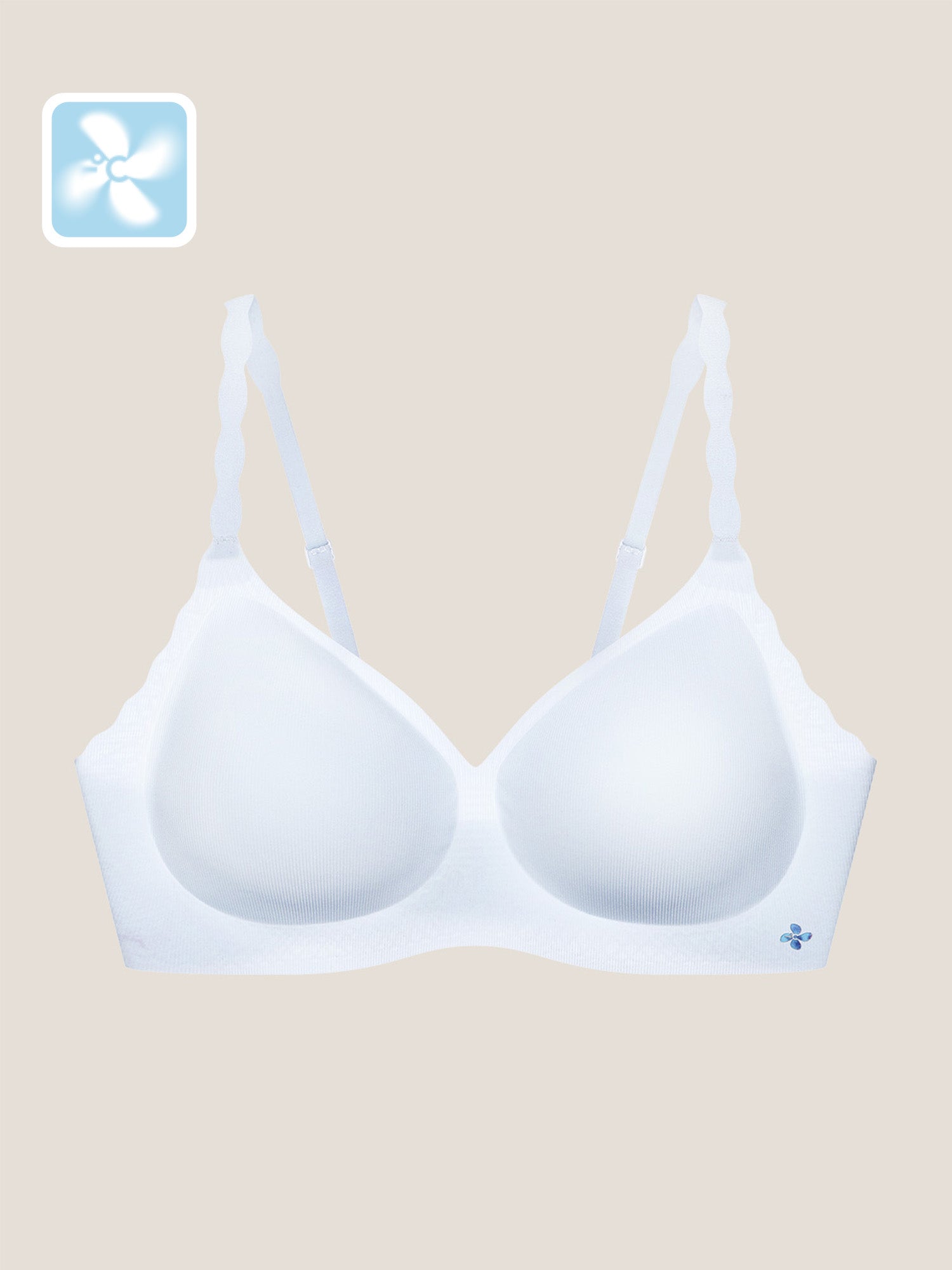 Basic Seamless Deep V Neck Cooling Bra - Smart Size – ubras