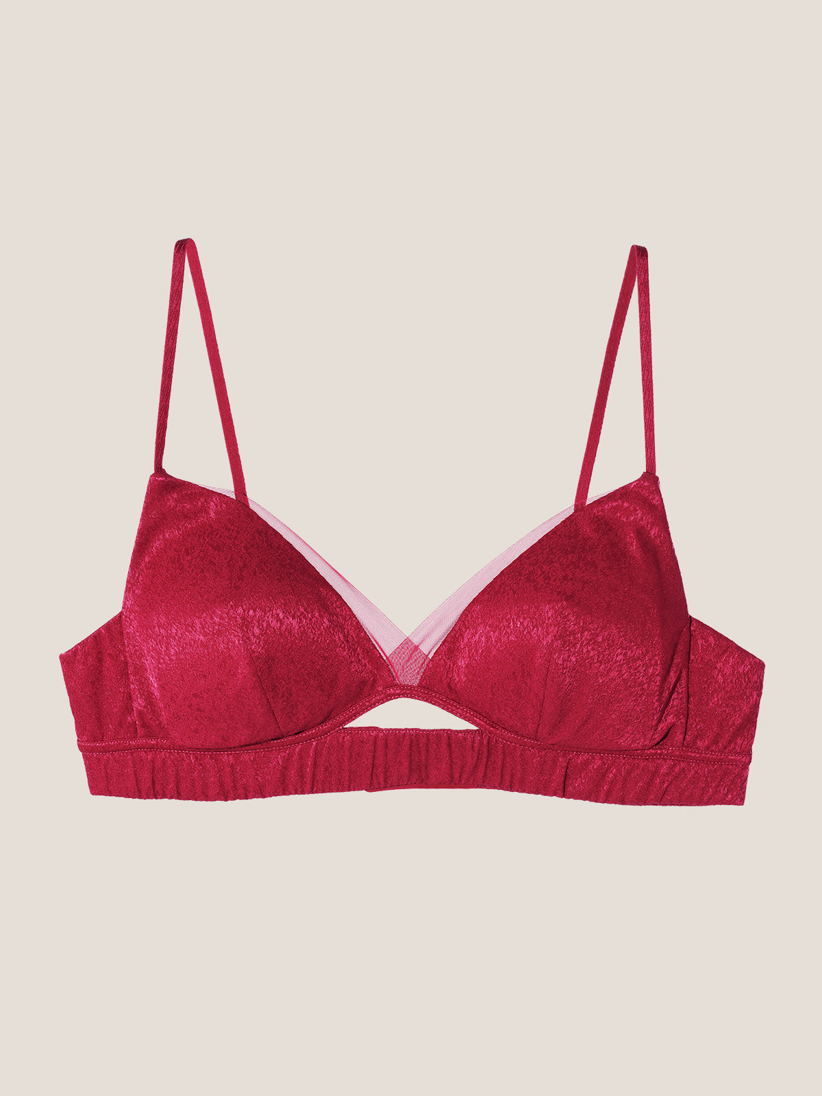 RED Limited Edition Silk Triangle Bra – ubras